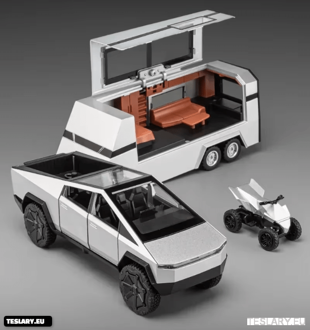 TESLA Cybertruck, Camping RVs,and Off-Road Vehicle 1:32 Scale Model ...