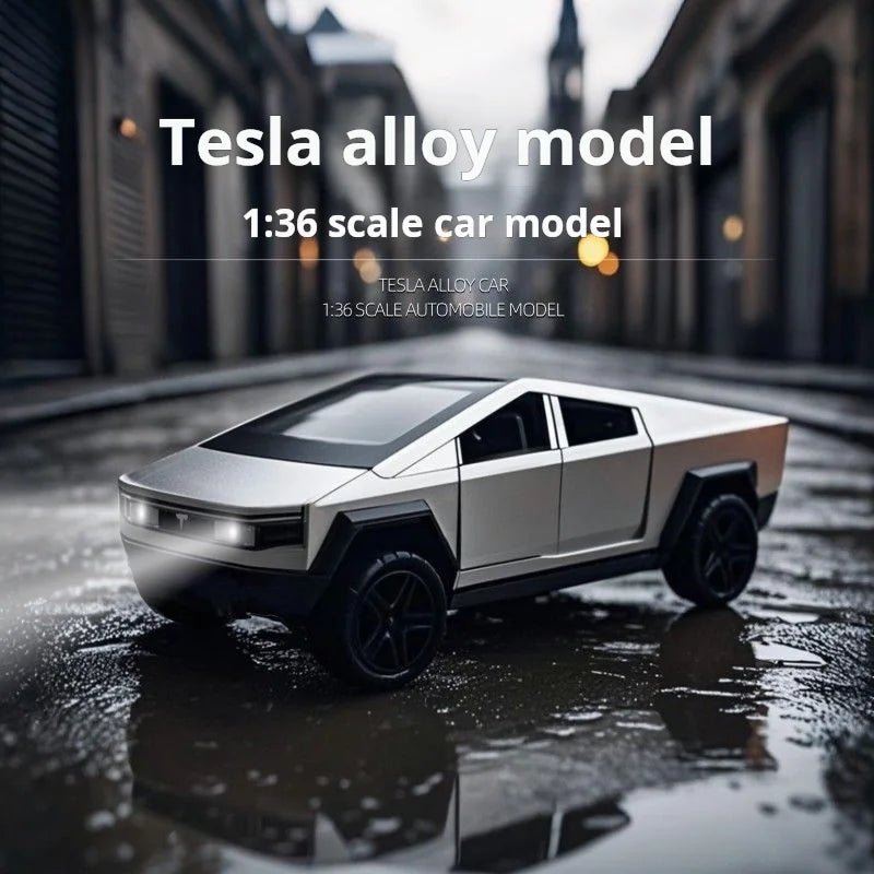 Tesla Cybertruck Style 1:36 Diecast Model Toy Cars, Pickup Truck Kid ...