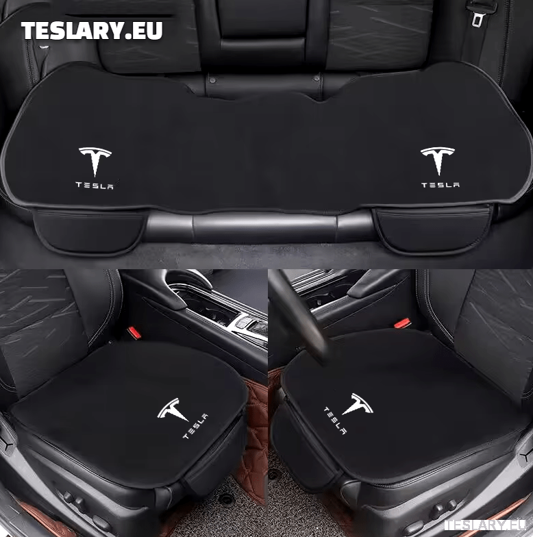 Tesla Model 3 / Y Fitted Proteective Seat Cushion Covers with Logo ...