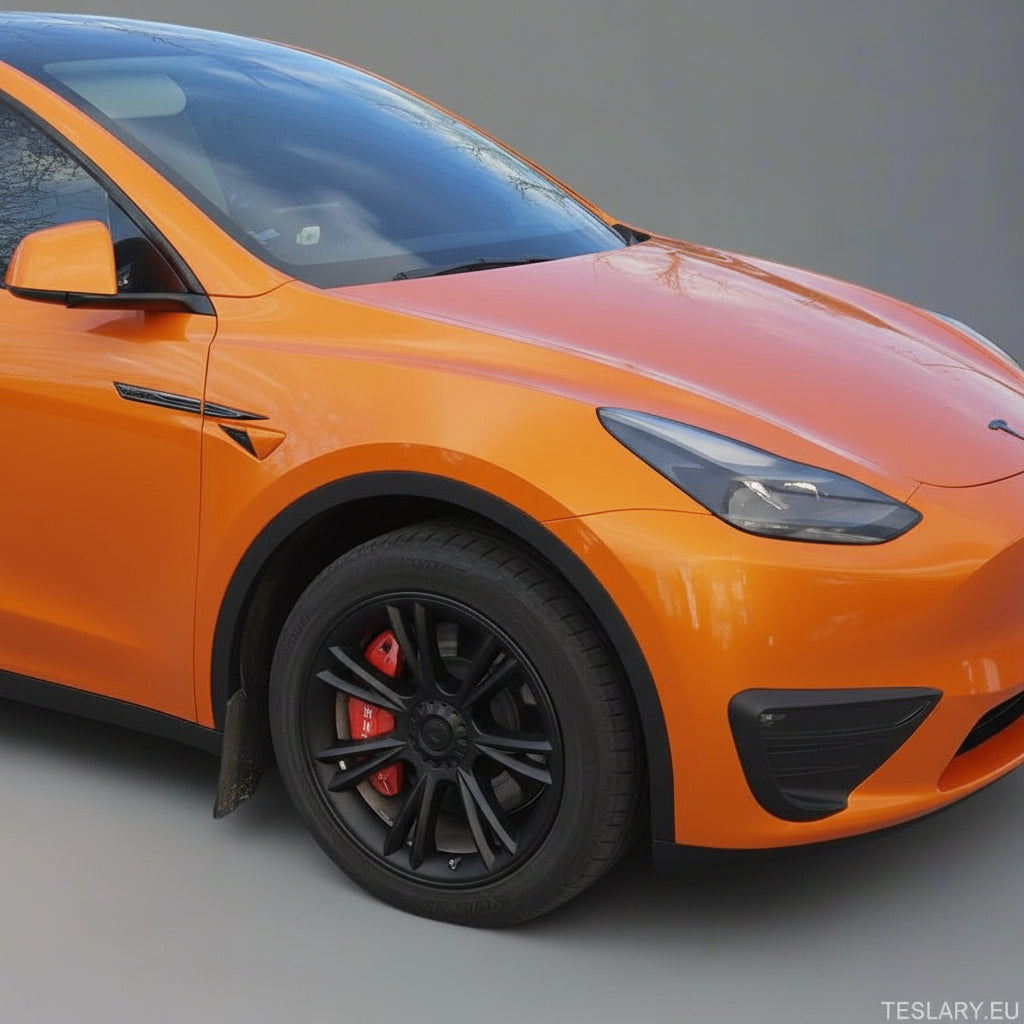 Tesla Model Y UNIQUE S14 19" Gemini Style - Matte Black - TESLARY ...